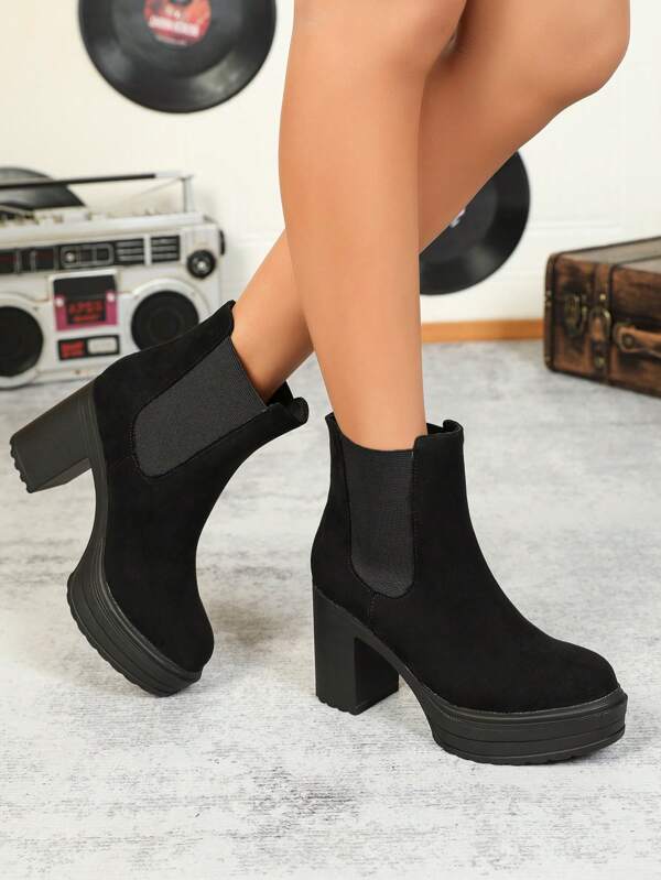 Styleloop Botas Para Tobillo Y Botines Clásicos De Mujer En Color Negro ...