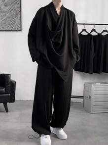 Manfinity Hypemode 2pcs/Set Men's Loose Fit Solid Color Shirts | SHEIN USA