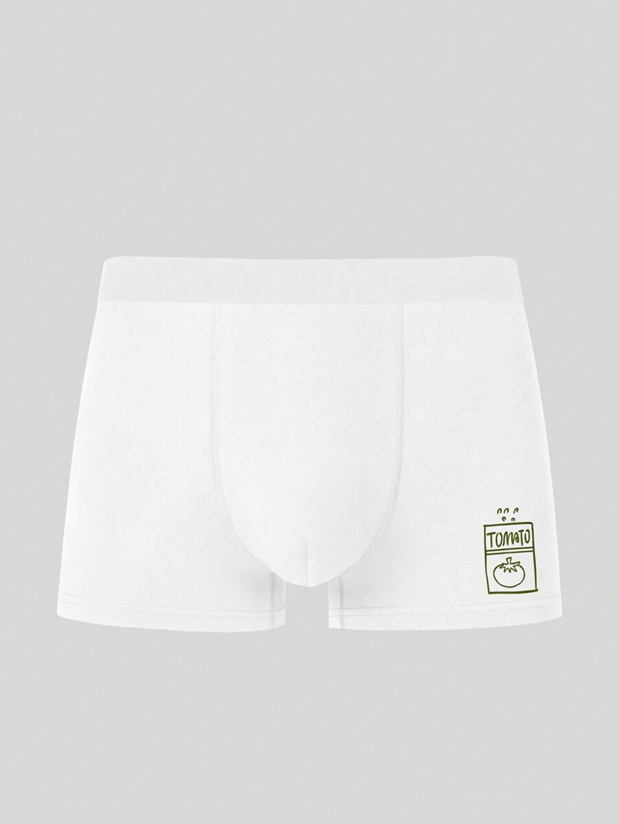 Men's Word & Vegetable Printed Boxer Briefs (3-pack) | SHEIN USA