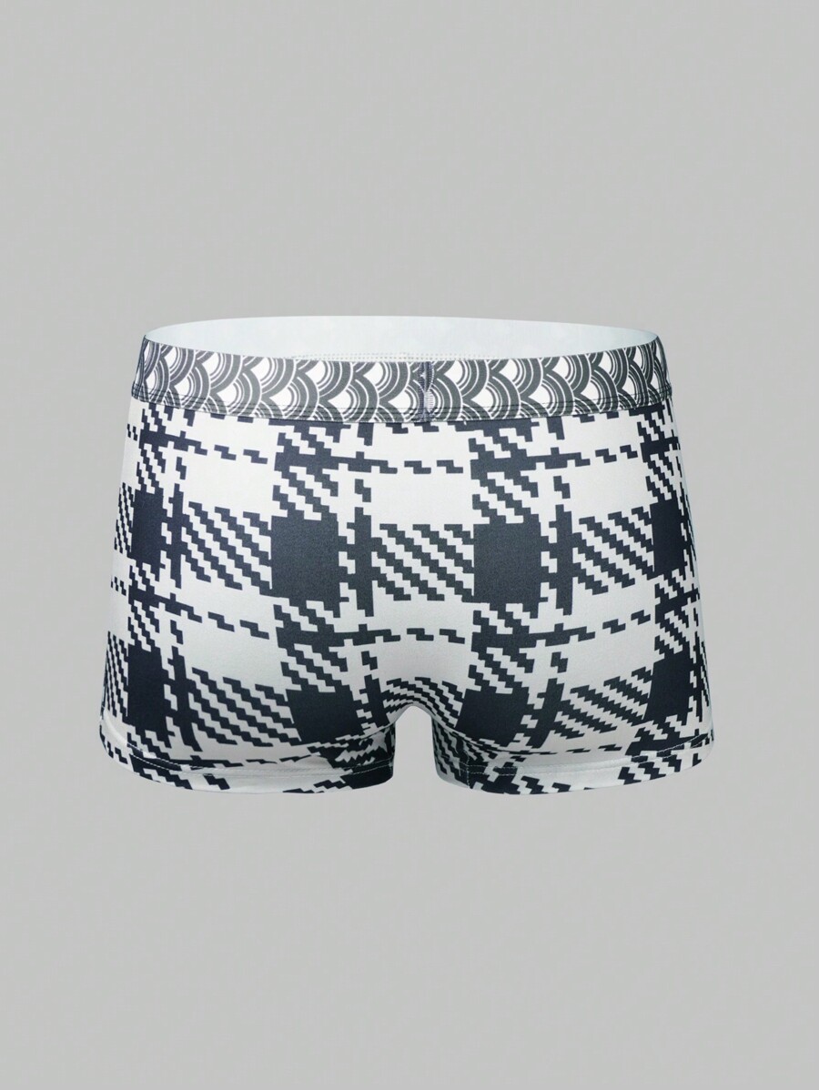 Men's Checkered Print Boxer Briefs (3-piece Set) | SHEIN USA