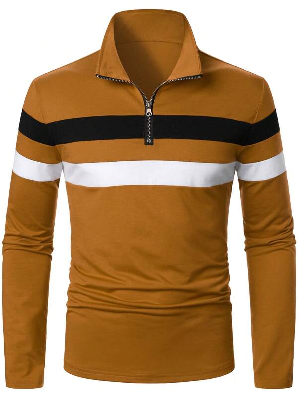 Manfinity Homme Men Color Block Polo Shirt Shein Usa