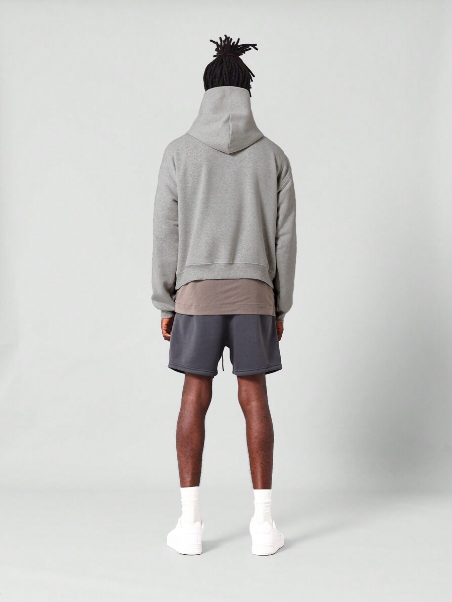 SUMWON Regular Fit Essential Overhead Hoodie With Half Zip | SHEIN USA