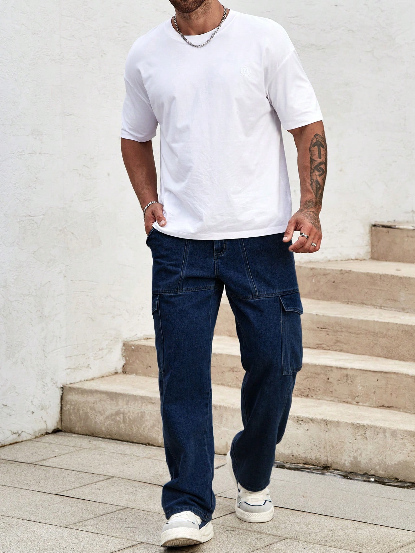 Manfinity LEGND Vaqueros De Pierna Recta Con Bolsillo Lateral Con ...