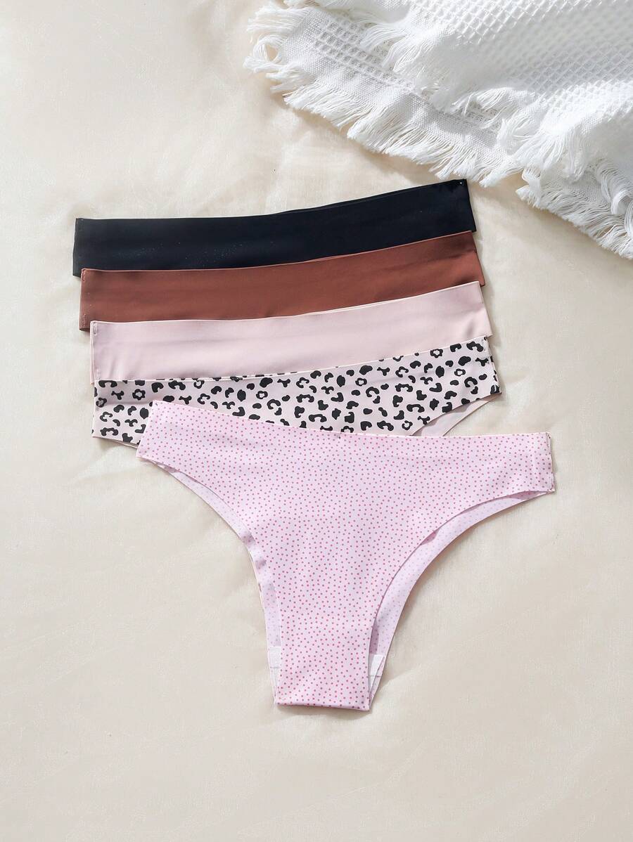 SHEIN Women's 5-pack T-back Thongs | SHEIN USA