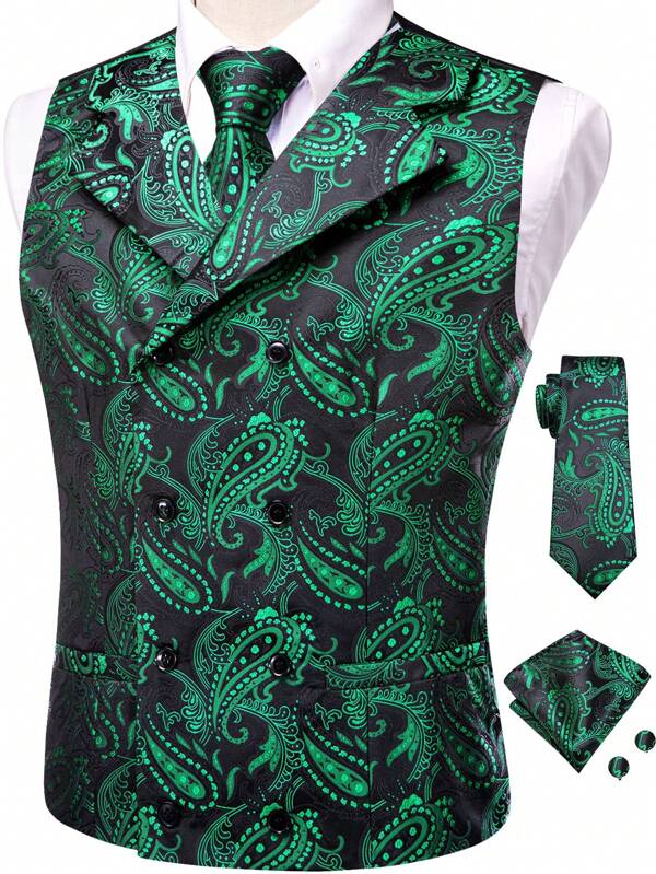 Men's Paisley Pattern Suit Vest | SHEIN USA