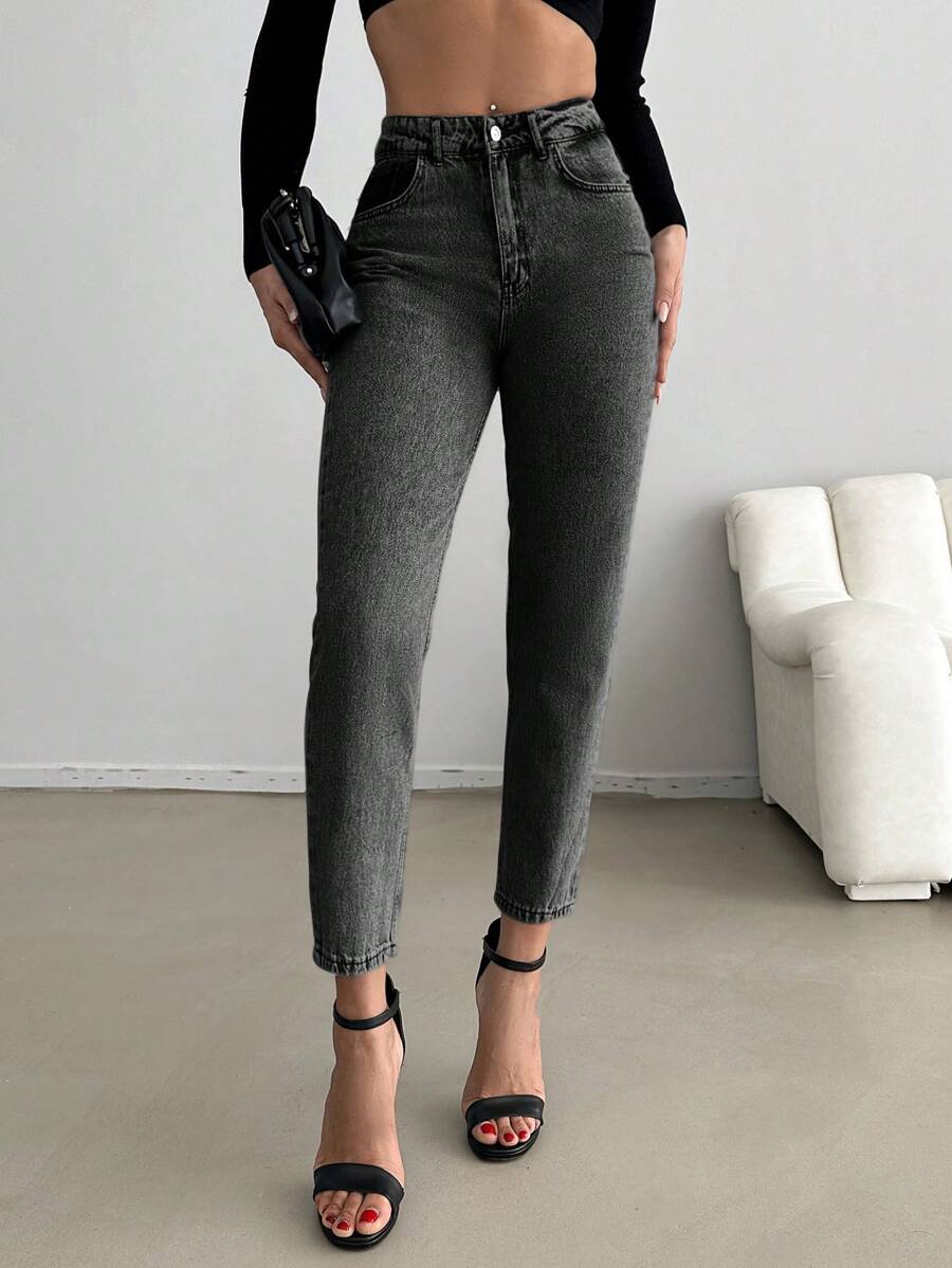 Women's Slim Fit Denim Pants | SHEIN USA