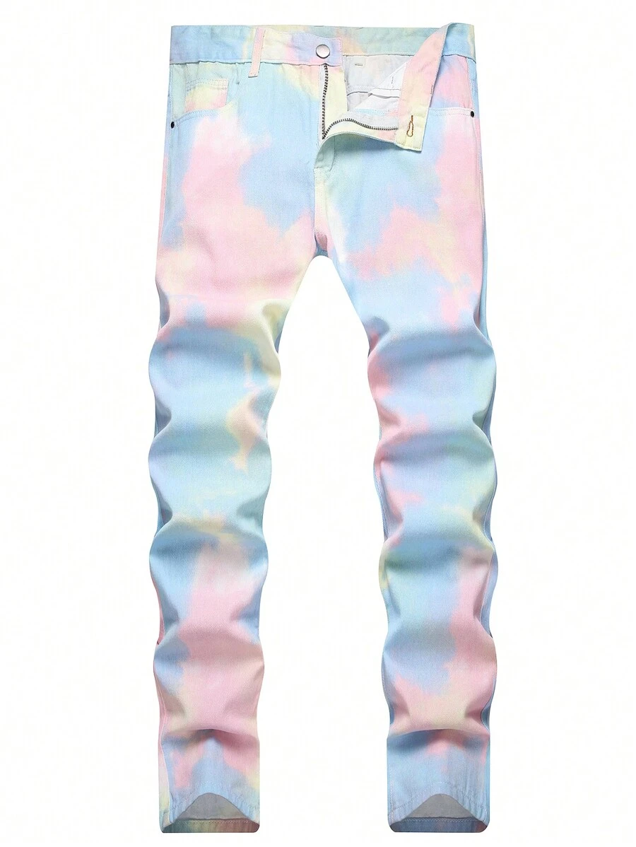 Men Tie Dye Skinny Jeans | SHEIN USA