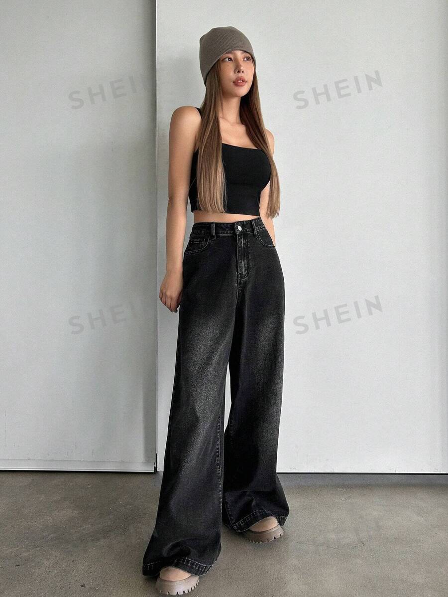 Dazy Star High Waist Wide Leg Jeans | SHEIN USA