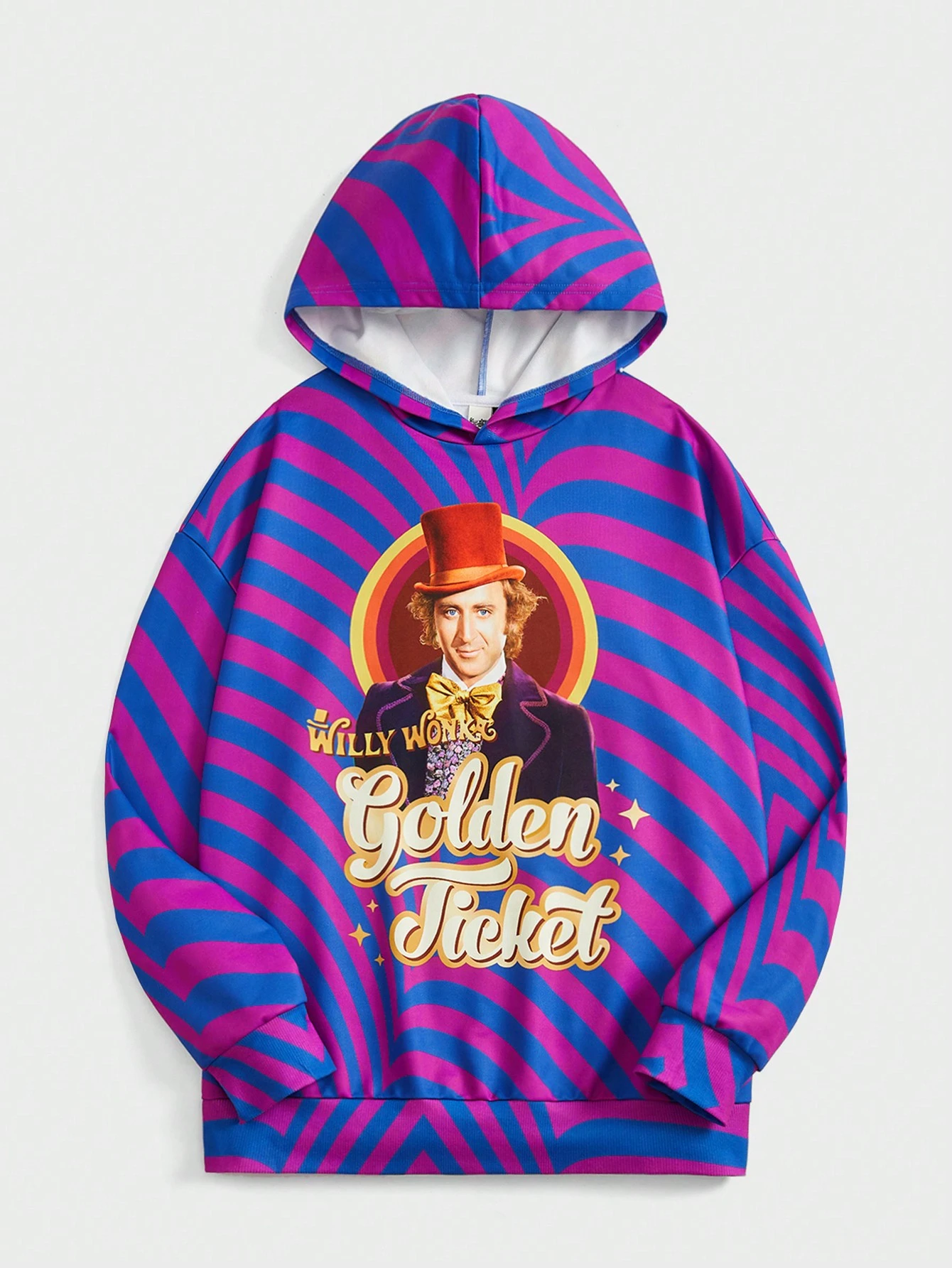 Willy Wonka and the Chocolate Factory X SHEIN Men Striped & Figure ...