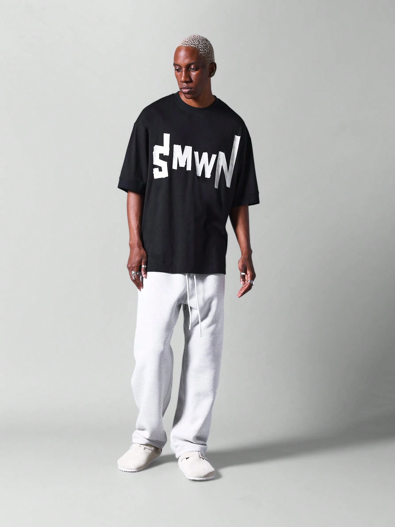 SUMWON Oversized Fit Tee With Front Graphic Print | SHEIN USA