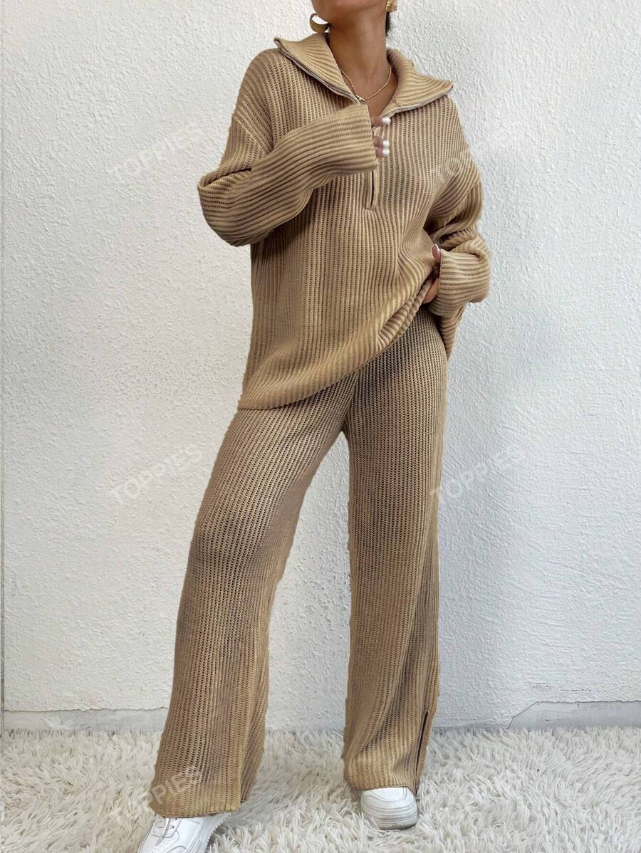 knitted pants set women | SHEIN USA