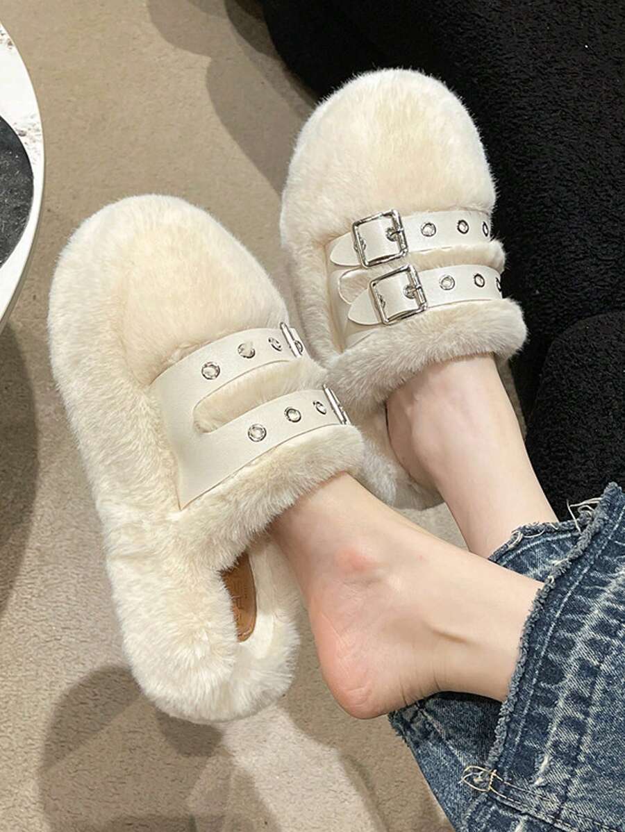 Ladies' Fashionable Round Toe, Large Size, Buckle Design, Platform ...