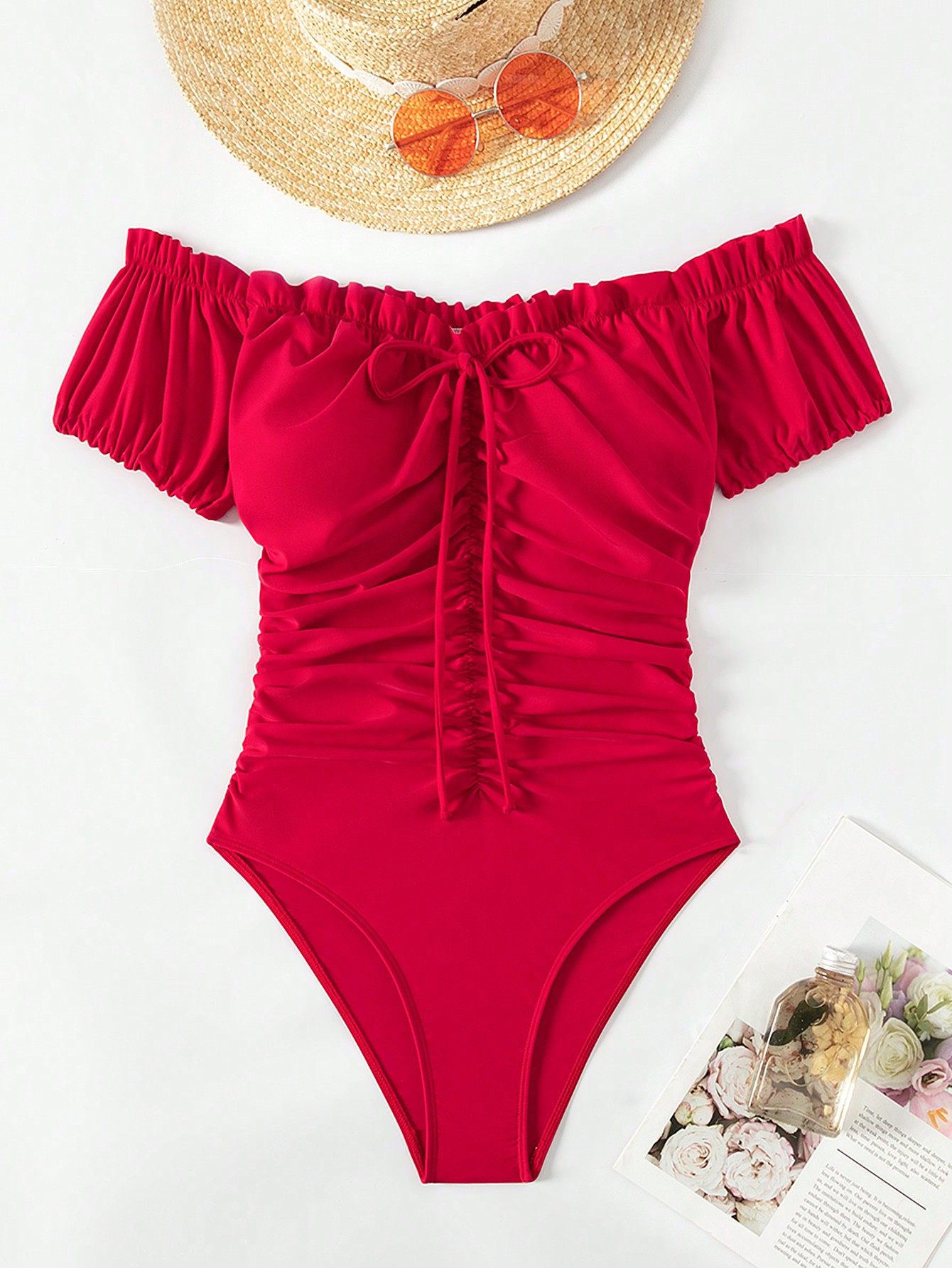 SHEIN Swim Chicsea Women's Ruched One Piece Swimsuit | SHEIN USA