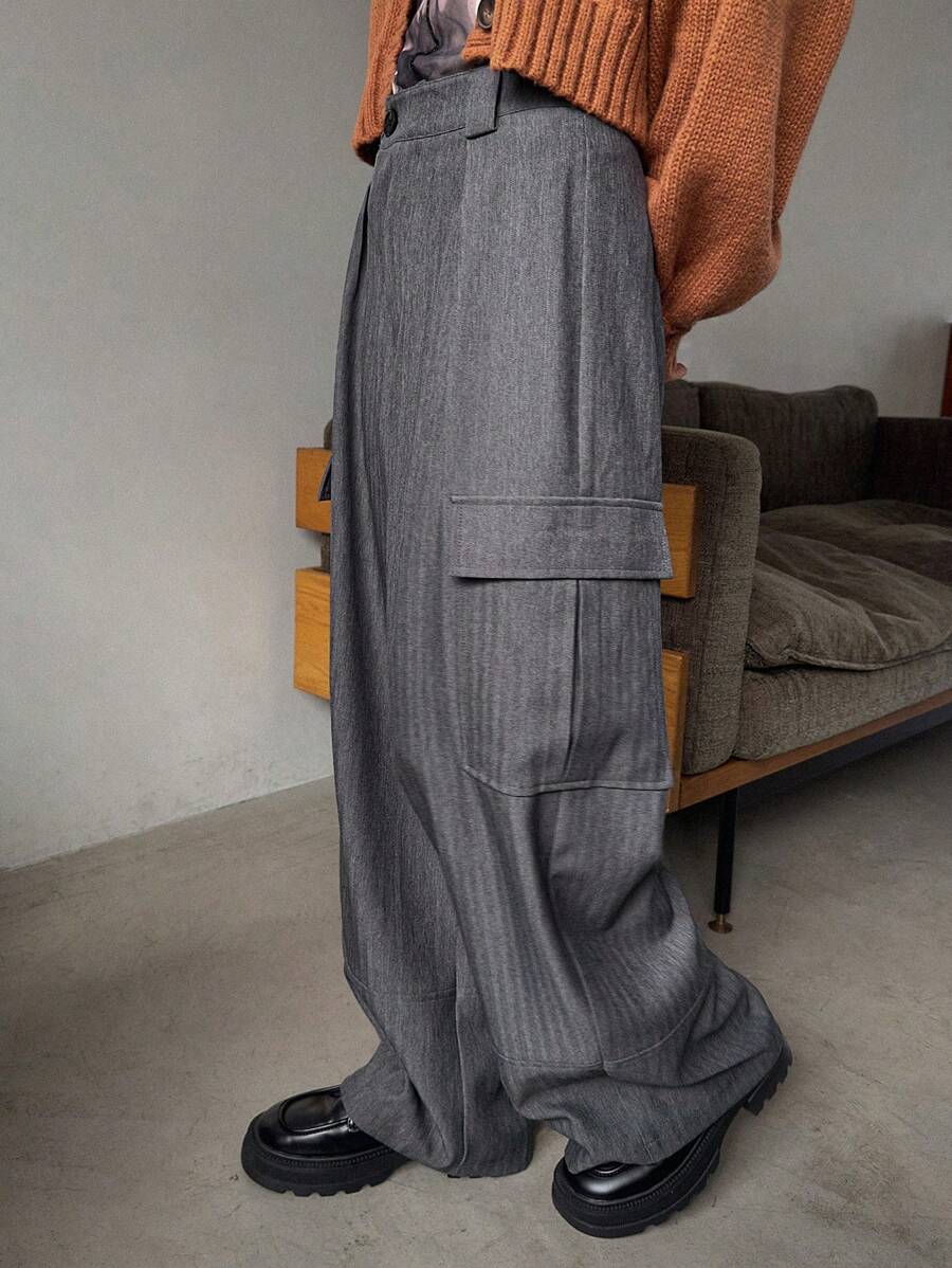 FRIFUL Women's Flip Pocket Cargo Pants | SHEIN USA