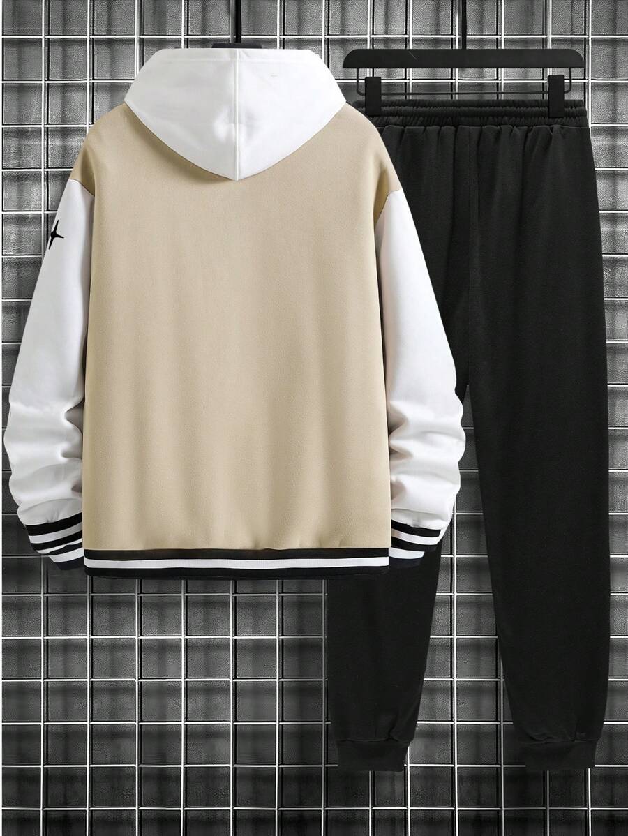 Manfinity Hypemode Ensemble Veste Et Pantalon À Capuche Color-block ...