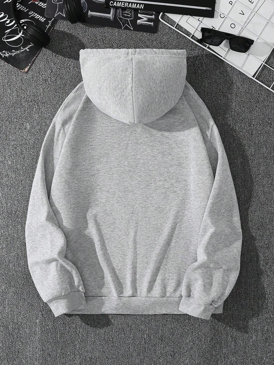 Manfinity Dauomo Men's Slogan Print Drawstring Hoodie | SHEIN USA