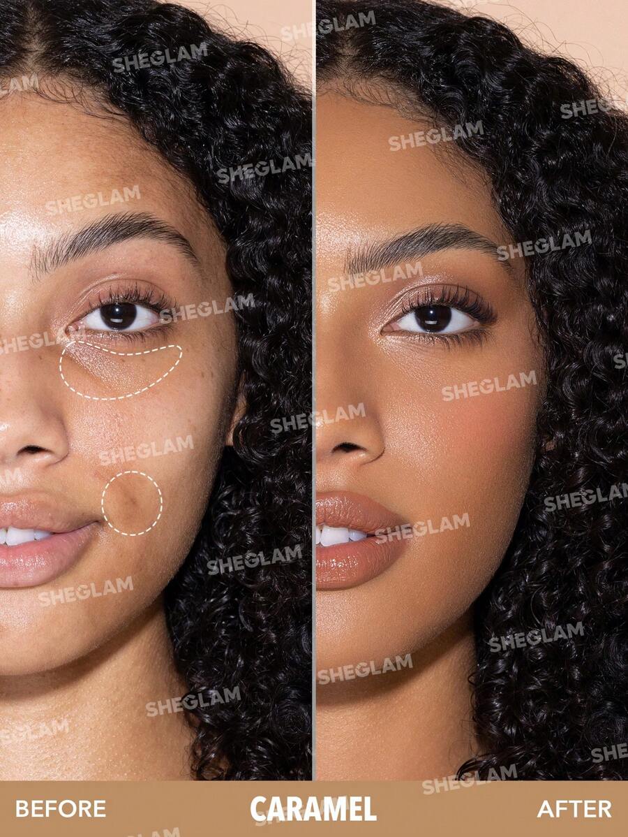 SHEGLAM Perfect Skin High Coverage Concealer-Caramel 20 Shades Liquid ...