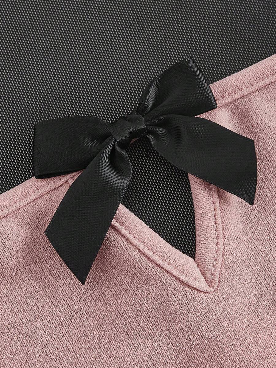 SHEIN MOD Women's Fashionable Mesh Splice Butterfly Decorated Dress ...