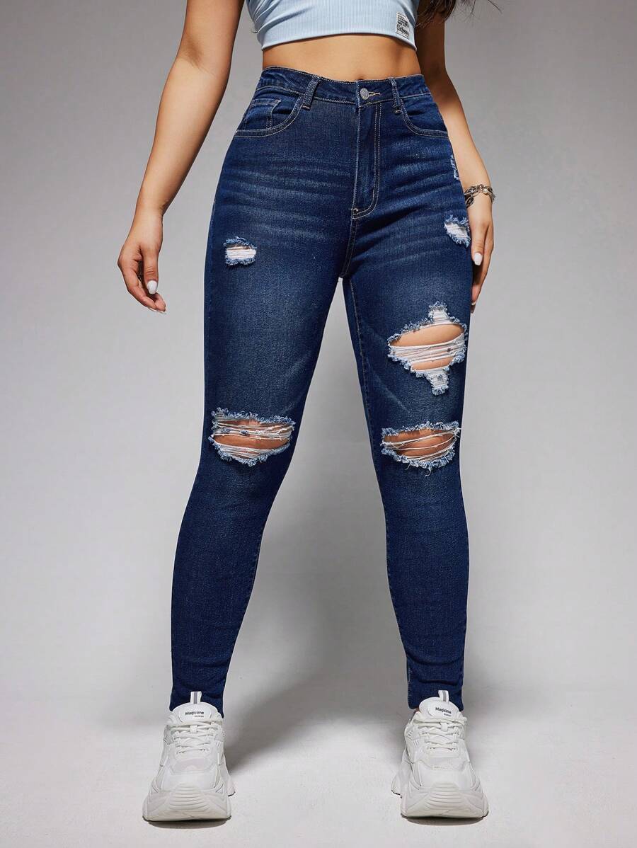 Ripped Skinny Jeans | SHEIN USA