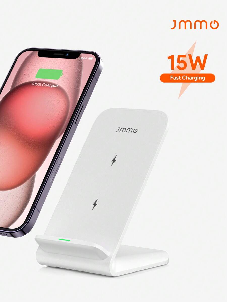 JMMO Wireless Charger With 15W Max Fast Charging,Vertical Wireless ...