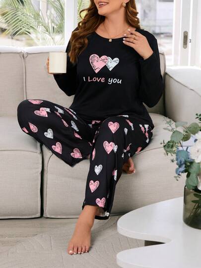 Plus Size Pajama Sets | Womens Plus Size Pajama Sets Online | SHEIN EUQS