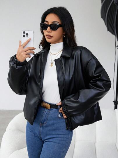 Search Leather jacket | SHEIN USA