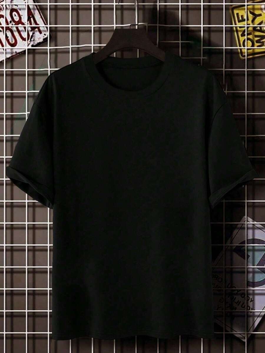 Manfinity EMRG Men Plus Wave & Slogan Graphic Tee | SHEIN USA