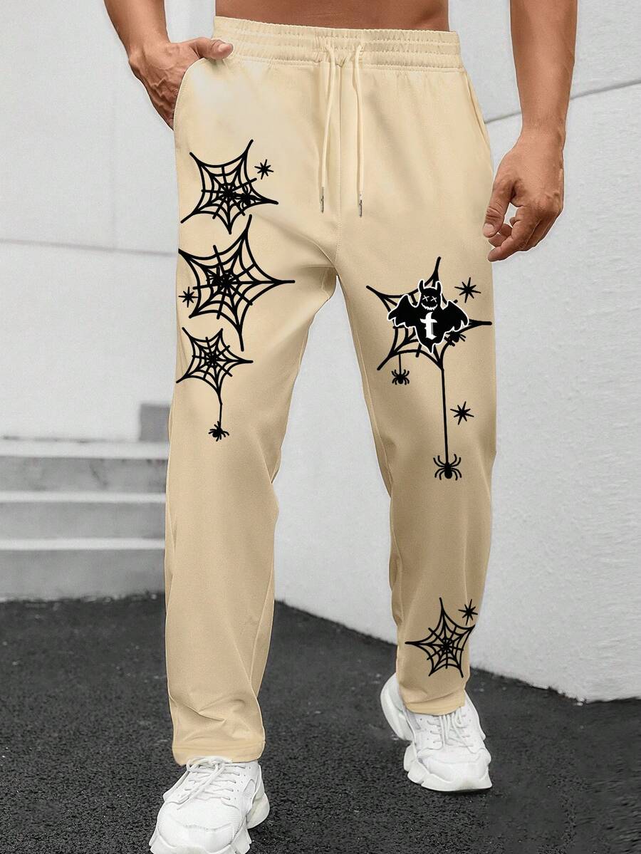 Manfinity Pantalones Jogger De Corte Holgado Para Hombre Con Estampado ...