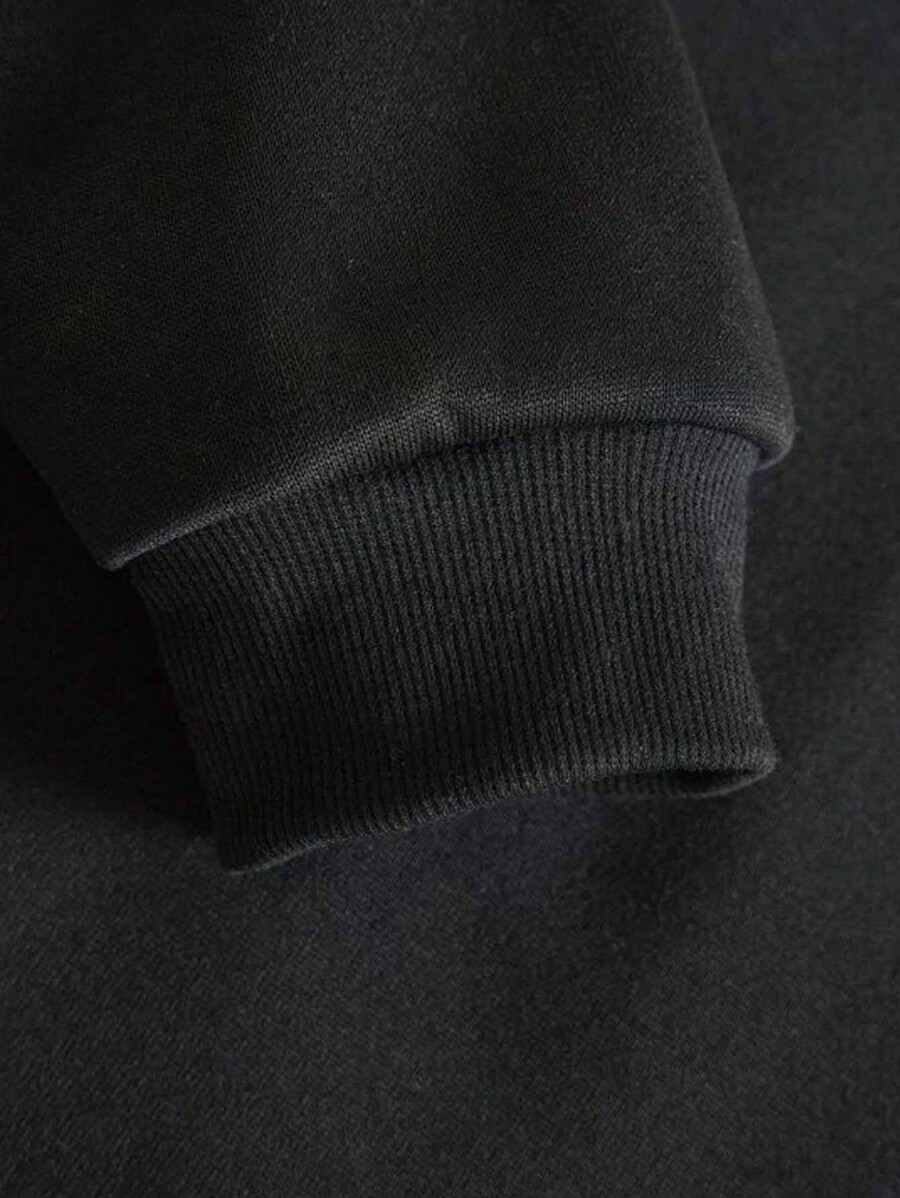 Manfinity Dauomo Men's Fleece Hoodie With Slogan Print | SHEIN USA