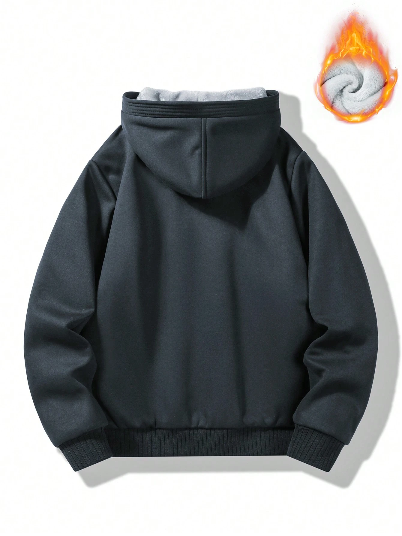 Manfinity Homme Men's Zipper Front Hooded Fleece Jacket | SHEIN USA