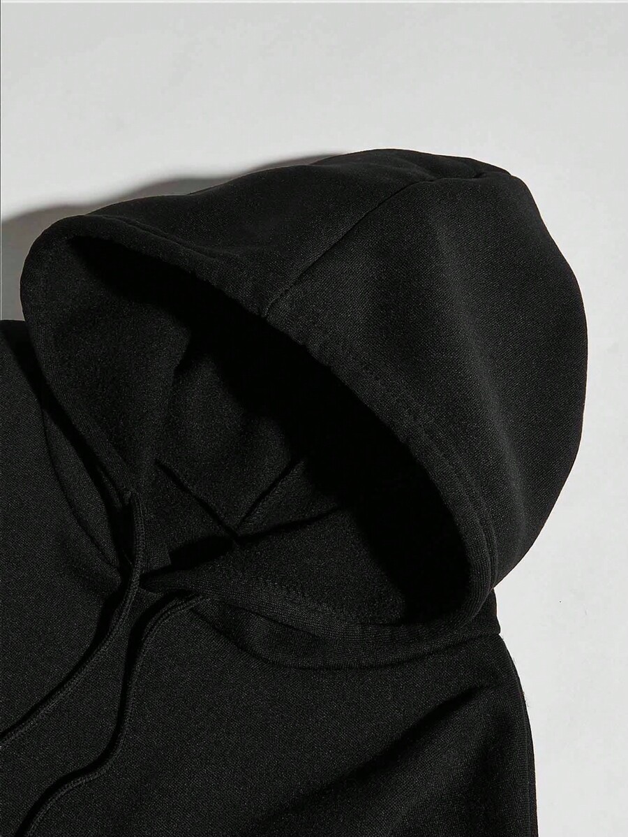 Manfinity Dauomo Men's Fleece Hoodie With Slogan Print | SHEIN USA