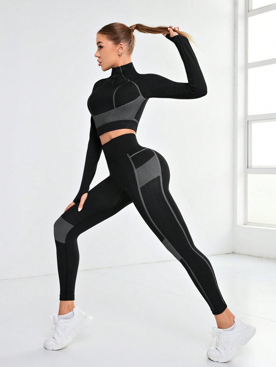 Yoga Trendy Seamless Women's Sportswear Set | SHEIN USA