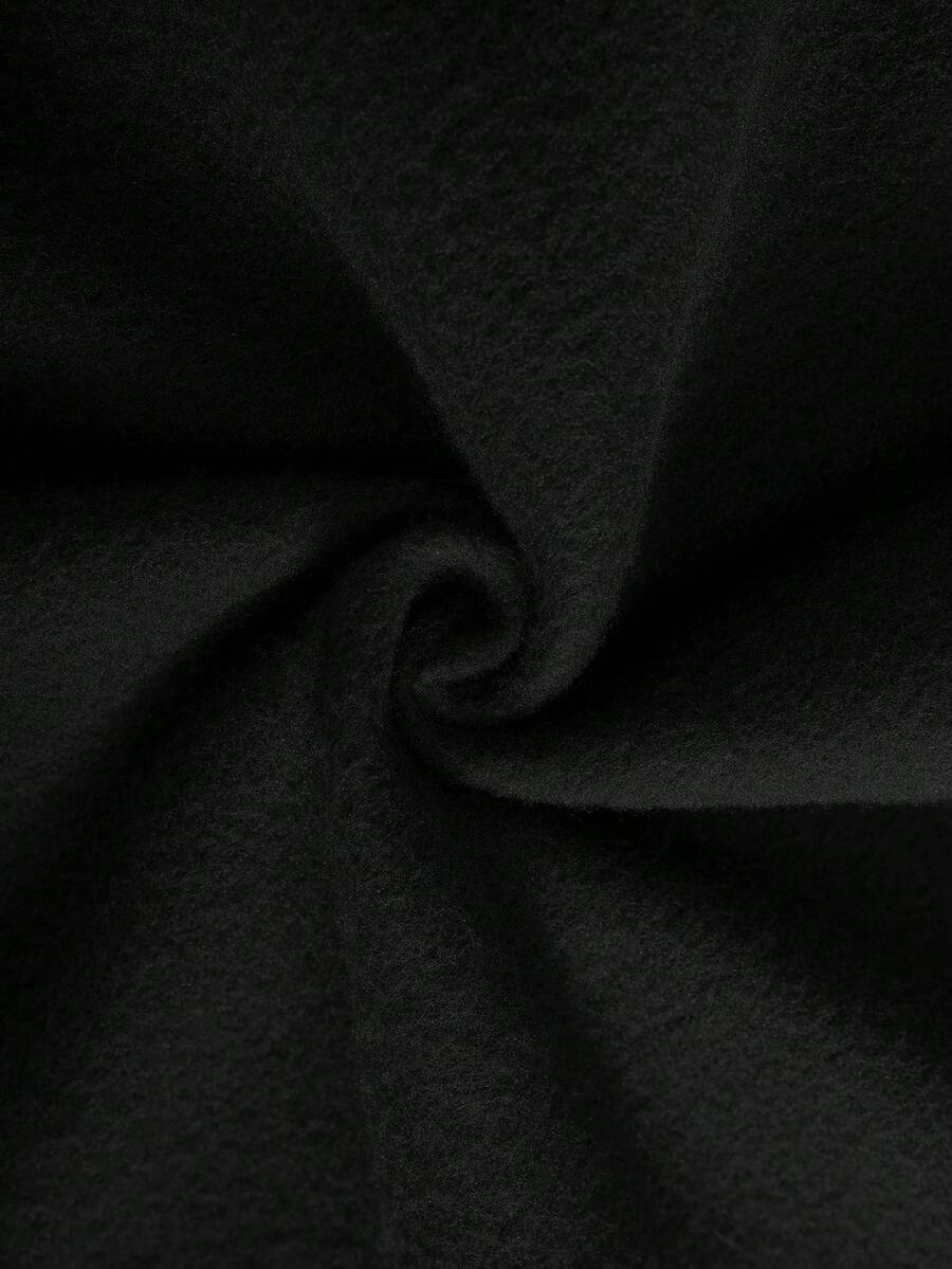 Manfinity Dauomo Men's Hooded Fleece Sweatshirt With Slogan Print And ...