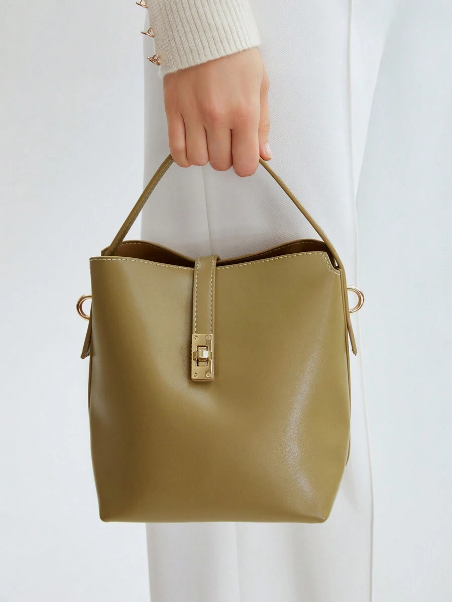 MOTF PREMIUM TURN-LOCK BUCKET BAG | SHEIN USA