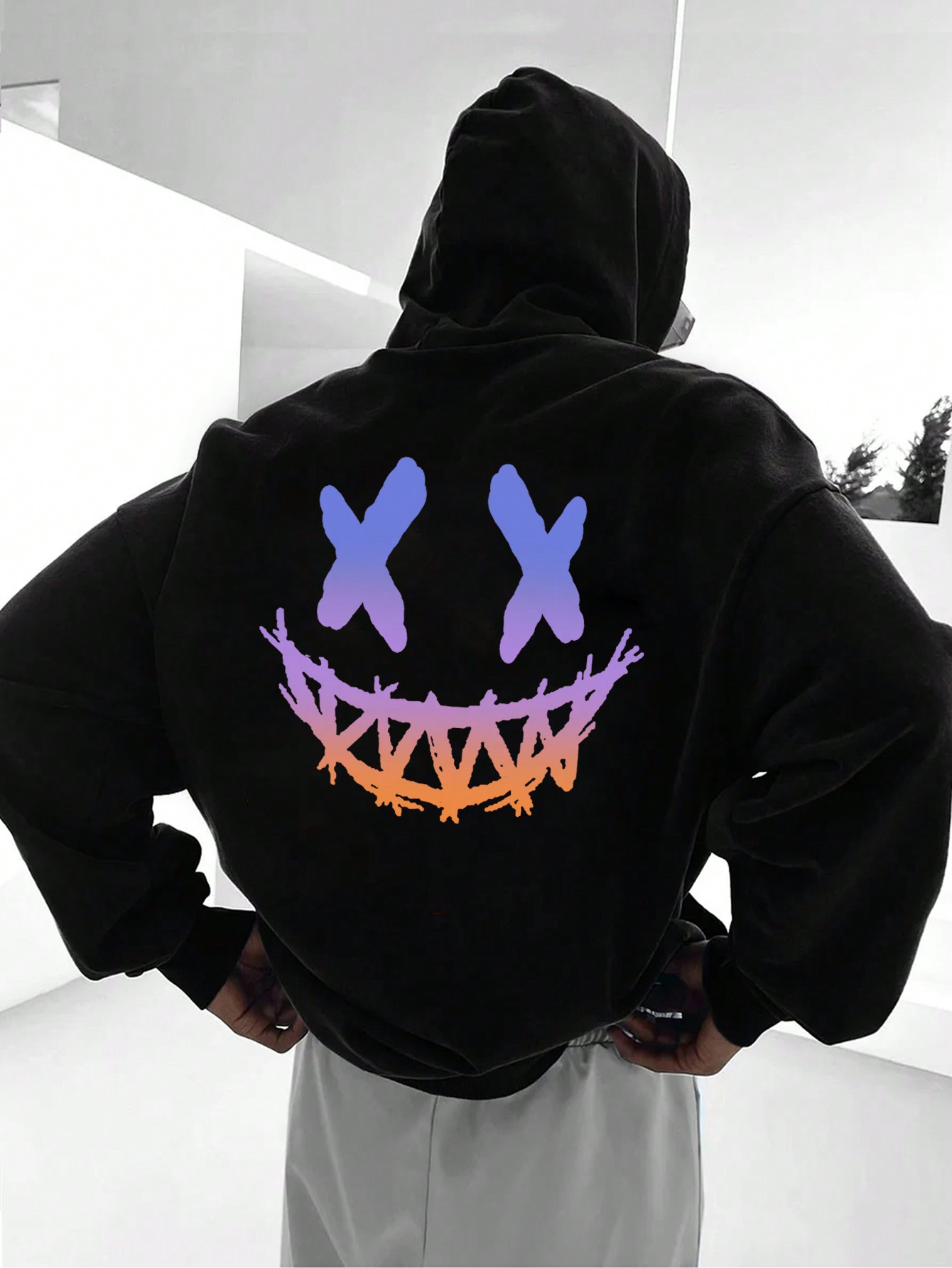 Manfinity EMRG Men's Oversized Hoodie With Cartoon Print Design | SHEIN USA