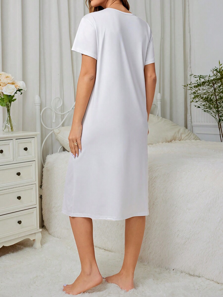 Loose Fit Casual Floral Print Women's Sleep Dress for Sale Australia ...