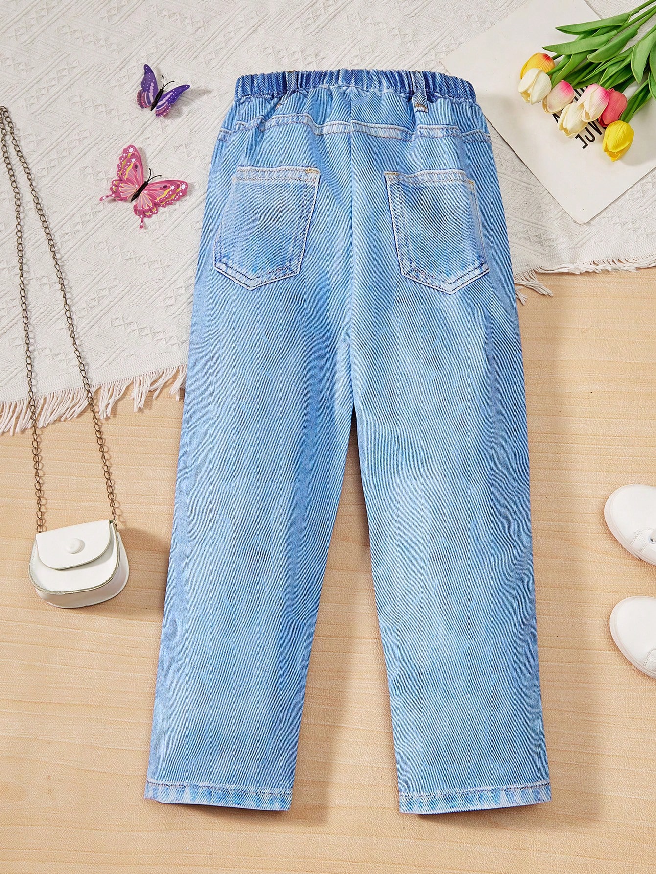 Tween Girl Casual Heart Printed Long Pants | SHEIN EUR