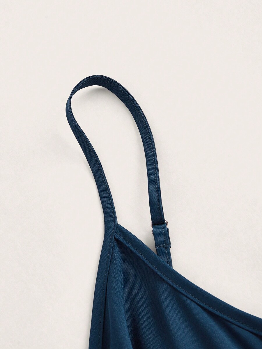 Women's Drawstring & Twisted Strap Split Cami Dress | SHEIN USA