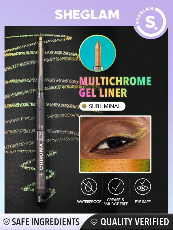 SHEGLAM Chroma Zone Multichrome Gel Liner-Subliminal Waterproof Shimmer ...
