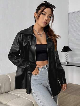 Search Leather jacket | SHEIN USA