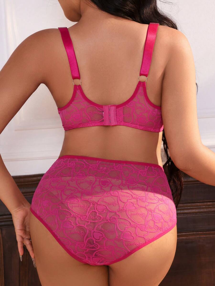 Shein Plus Size Lace Bra And Panties Set Lingerie Set Shein Usa