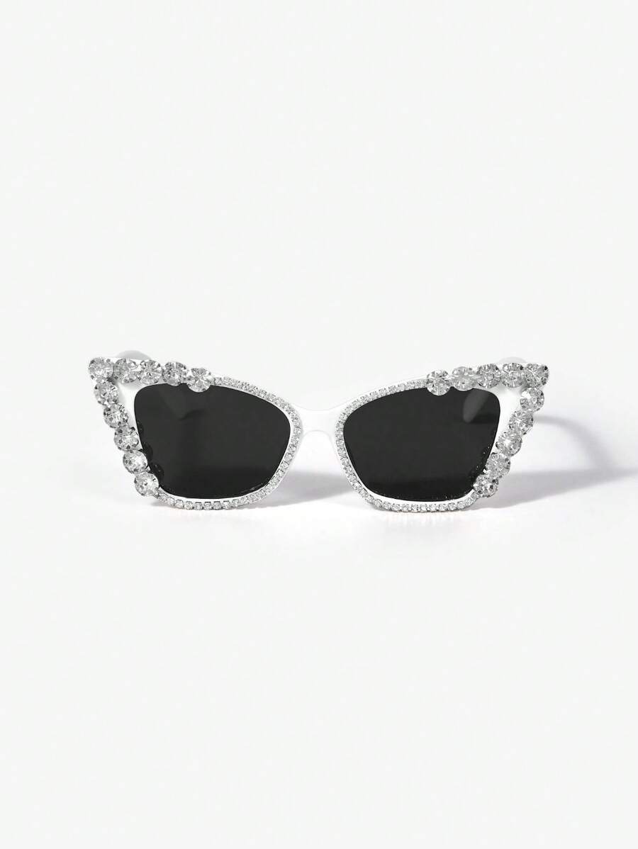 SHEIN SXY Women's Sunglasses With Rhinestone Decoration Party | SHEIN UK
