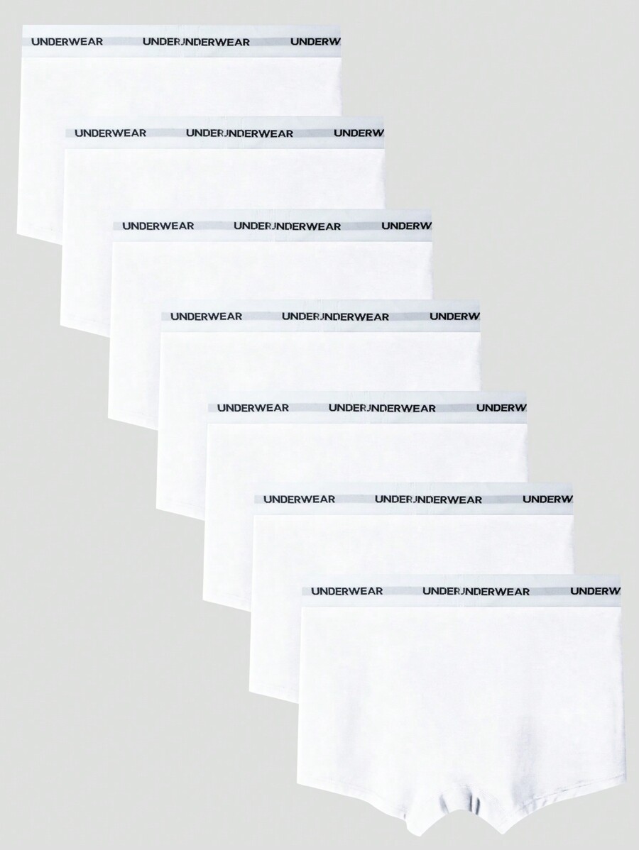 Men's Letter Elastic Band Square Cut Boxer Briefs | SHEIN USA