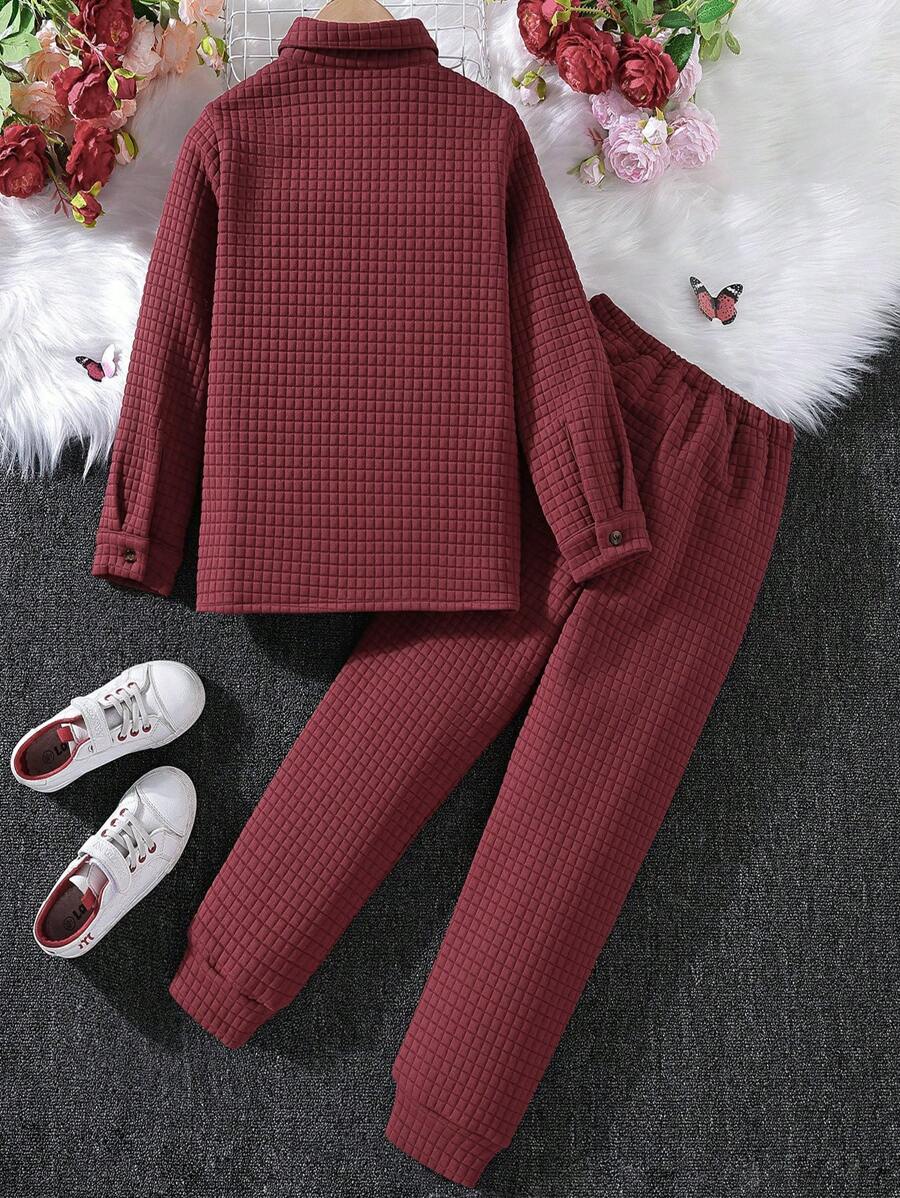 SHEIN Tween Girls 'casual Simples 2 Unidades / Conjunto Com Textos ...