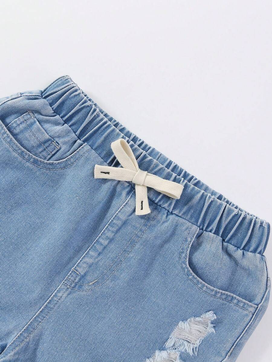 Tween Girls' College Style Loose Fit Basic Casual Comfortable Ripped ...