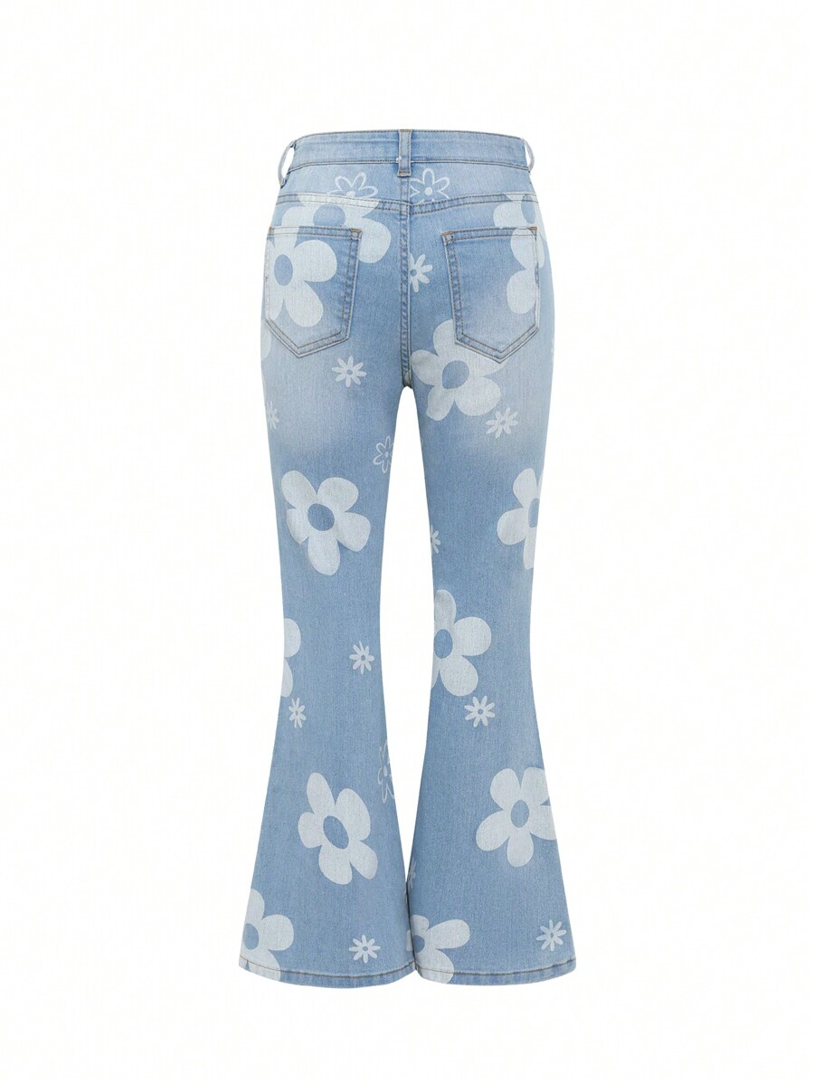 Tween Girls' Flared Jeans For Outdoor Activities | SHEIN USA