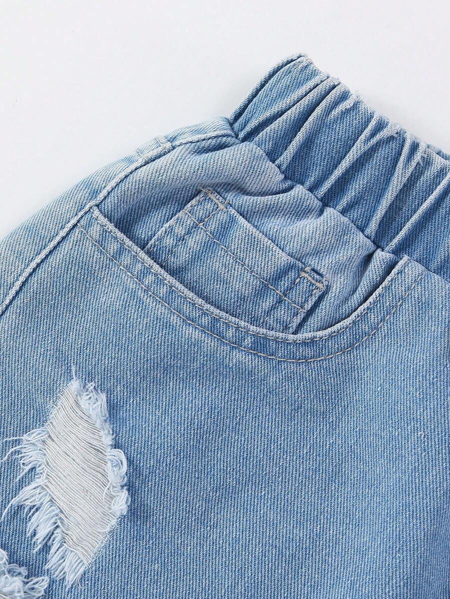 Tween Girls' College Style Loose Fit Basic Casual Comfortable Ripped ...