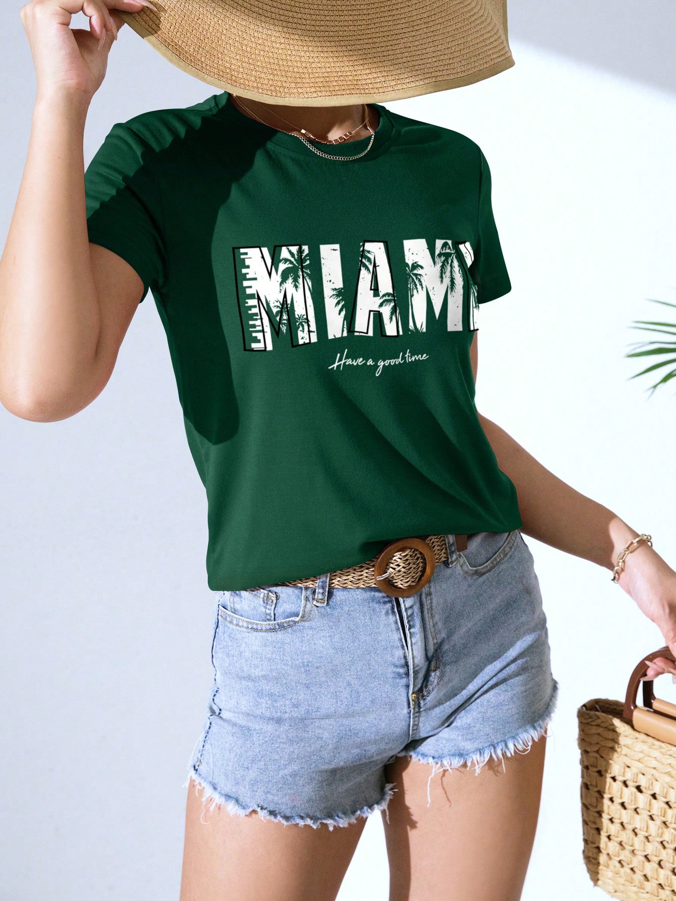 Shein Lune Letter Graphic Short Sleeve Tees Shein Usa