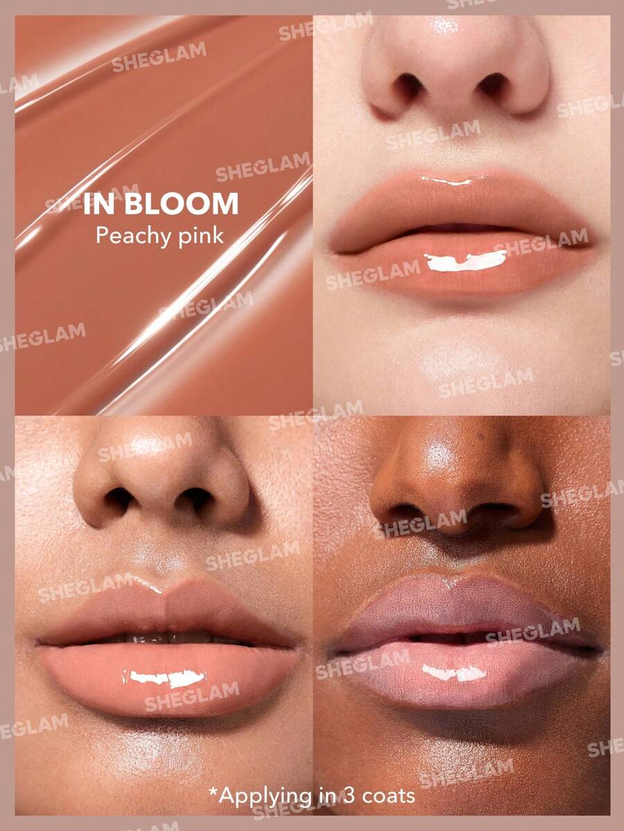 SHEGLAM Pout-Perfect Shine Lip Plumper-In Bloom Moisturizing Plumping ...