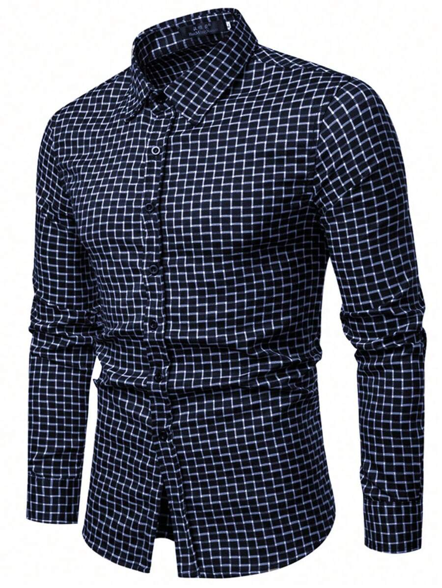 Men Plaid Button Up Shirt | SHEIN USA